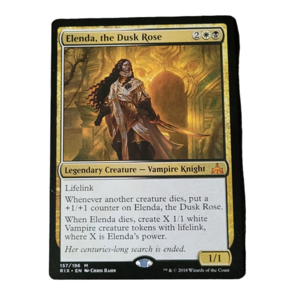 Wizards Of The Coast | Games | Elenda The Dusk Rose Mythic Rare Mtg Vampire Knight Creature Card ...